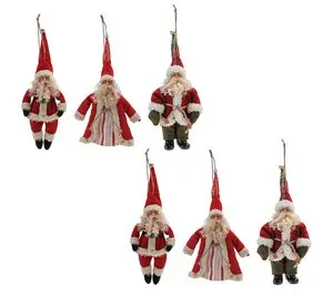 MELROSE Vintage Santa Ornament - One-color