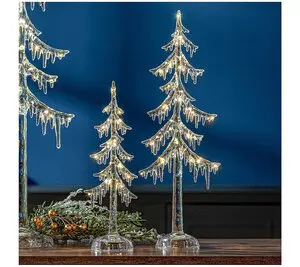MELROSE Led Acrylic Dripping Pine Tree - One-color