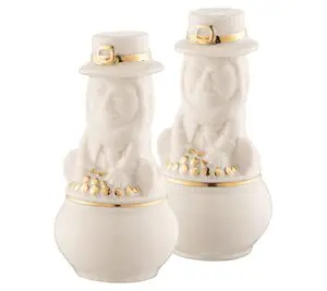 BELLEEK Pottery Leprechaun Salt & Pepper Shaker S - One-color