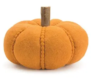 MELROSE Set Of 2 Felt Wool Pumpkin Decor