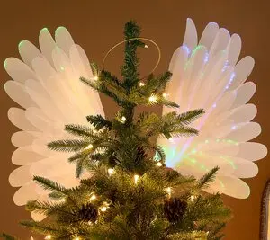 MR. CHRISTMAS As Is 18' Fiberoptic Angel Wing Tree Topper - One-color