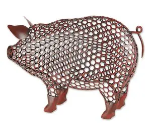 ZINGZ & THINGZ Zingz & Things Chicken Wire Pig Sculpture
