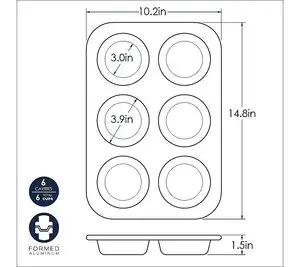 NORDICWARE Naturals Jumbo Muffin Pan