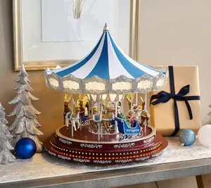 MR. CHRISTMAS As Is Heirloom Musical Carousel - One-color
