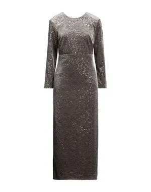 Peserico Long Sleeve Sequined Maxi Dress