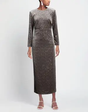 Peserico Long Sleeve Sequined Maxi Dress