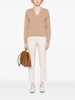 Peserico Metallic-threading Jumper - Brown