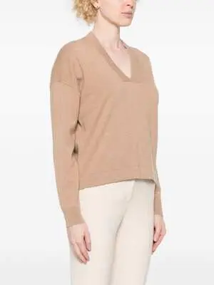 Peserico Metallic-threading Jumper - Brown