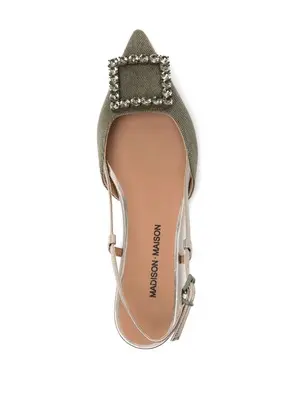 MADISON MAISON Slingback Flats - Green