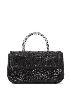 Versace La Medusa Crystal-embellished Mini Bag - Black