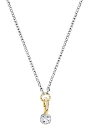 LAURA VANN Crystal-embellished Rhodium-plated Necklace - Gold