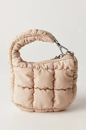 Free People Quilted Micro Pouch - Mineral
