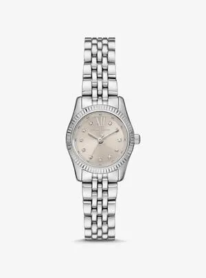 Michael Kors Petite Lexington Pavé -tone Watch In By - Silver