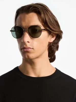 Michael Kors Boca Grande Sunglasses In Gold - 70% Off  display picture 1