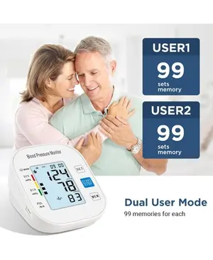 COWIN Blood Pressure Monitors Automatic Upper Arm Dual User