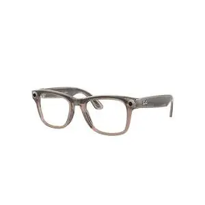 Ray-ban Wayfarer Meta AI Glasses Warm Stone