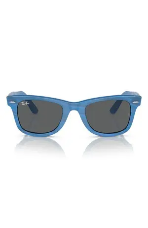 Ray-ban Wayfarer Square Sunglasses - Striped Blue/grey