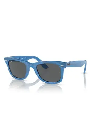 Ray-ban Wayfarer Square Sunglasses - Striped Blue/grey