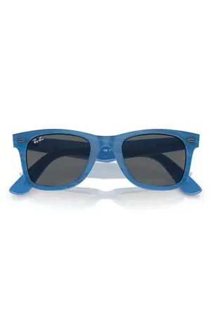 Ray-ban Wayfarer Square Sunglasses - Striped Blue/grey