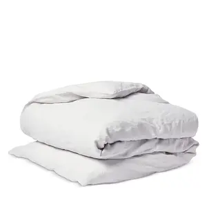 COYUCHI Relaxed Linen Duvet Cover, Full/queen Fog