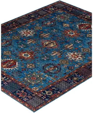 Bloomingdale'S Serapi M1993 Area Rug, 7'11 X 9'10 - Light/blue