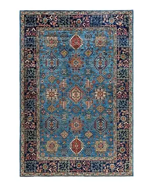 Bloomingdale'S Serapi M1993 Area Rug, 6'2 X 8'11 - Light/blue