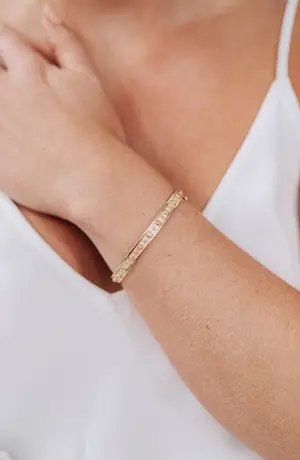Anzie Dew Drop Méditerranée Bangle Bracelet - Diamond