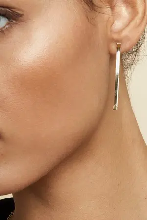 ORADINA 14k Park Avenue Herringbone Drop Earrings