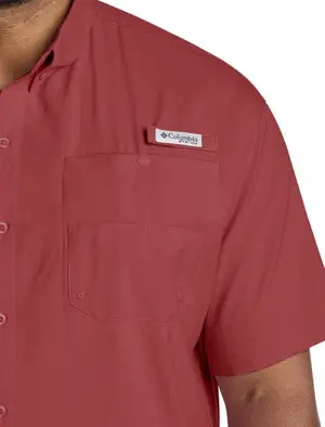 Columbia Big & Tall Pfg Tamiami Ii Sport Shirt - Beet