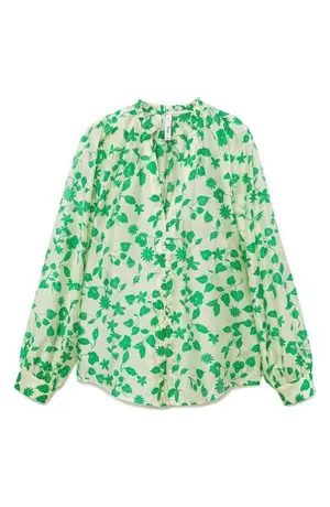 Mango Semisheer Button-up Shirt