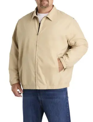 HARBOR BAY BY DXL Big & Tall Golf Jacket - Tan