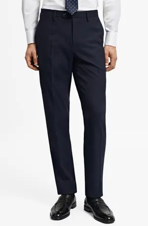 Mango Plain Pants For Men