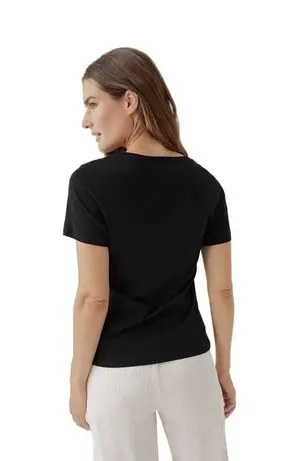 PACT Organic Cotton Softspun Crew Neck Tee - Black
