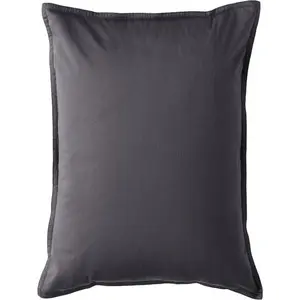PACT Organic Room Service Sateen Sham 2-pack - Charcoal