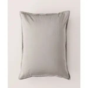 PACT Organic Room Service Sateen Sham 2-pack - Dove Grey