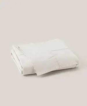 PACT Organic Cool-air Percale Flat Sheet - Bone