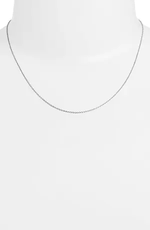 Anzie Cable Chain Necklace - Silver