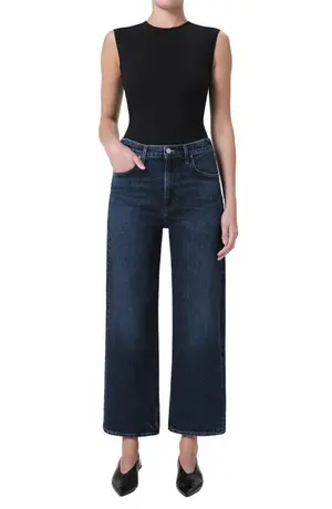 AGOLDE Ren High-waisted Wide-leg Jeans - Echo