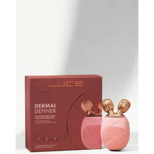 LUCE Dual-sided Cleansing Face Brush - Pink