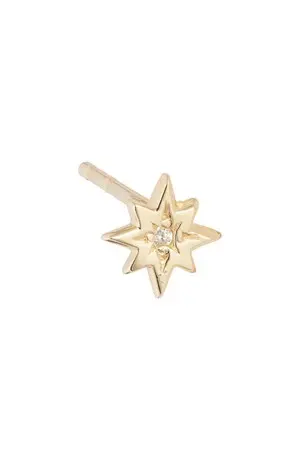Anzie Jac & Jo Diamond Starburst Stud Earring - Gold