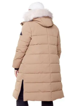 ALPINE NORTH Kluane Vegan Down Ultra Long Winter Parka - Camel