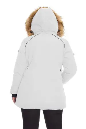ALPINE NORTH Glacier Vegan Down Winter Parka Jacket - White