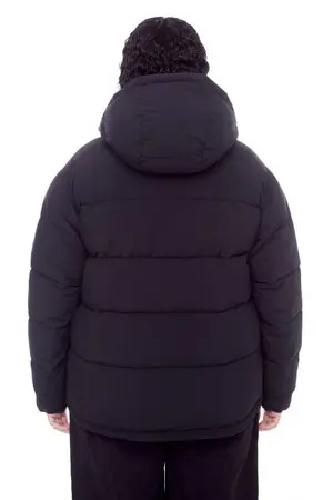 ALPINE NORTH Vegan Down Short Quilted Puffer Jacket - Black