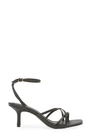 OPEN EDIT Remington Ankle Strap Sandal - Black