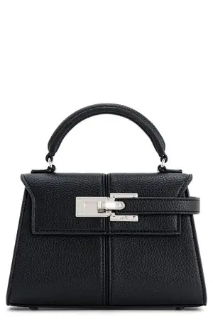 Jw Pei JW PEI Elise Faux Leather Top Handle Bag Black