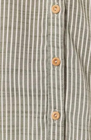 PETAL & PUP Wren Oversized Striped Button-up Shirt