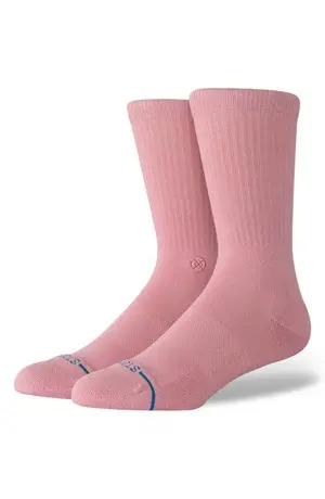 Stance Stance Icon Quarter Crew Socks Dustyrose