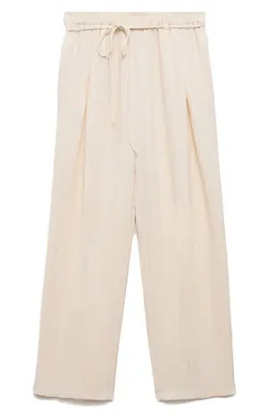 Mango Relaxed Straight-leg Pants