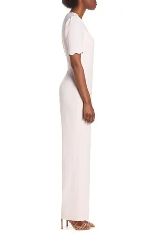 HARPER ROSE Scallop V-neck Jumpsuit