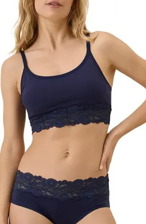 PACT Lace Smooth Cup Bralette Eclipse